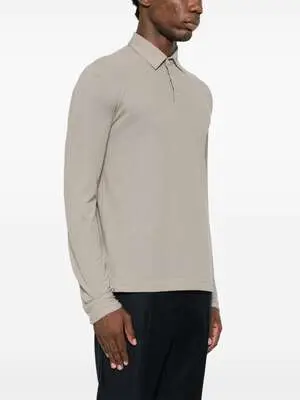 ZANONE Cotton Polo Shirt - Neutrals