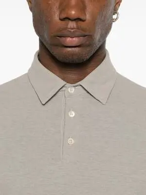ZANONE Cotton Polo Shirt - Neutrals