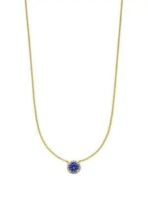 VEYNOU 14kt Yellow Ava Sapphire Necklace - Gold