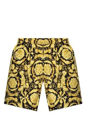 Versace Barocco Swim Shorts - Black