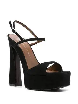 GIUSEPPE ZANOTTI 105mm Suede Platform Sandals