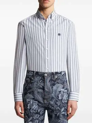 Etro Striped Cotton Shirt - White