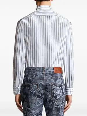 Etro Striped Cotton Shirt - White