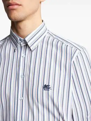 Etro Striped Cotton Shirt - White