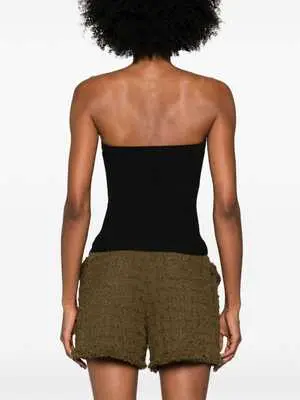 Zimmermann Strapless Ribbed-knit Top
