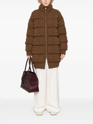 Max Mara Chunky-knit Padded Coat