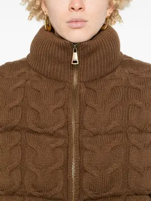 Max Mara Chunky-knit Padded Coat