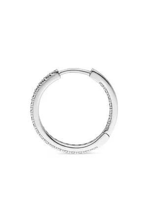VEYNOU 14kt White Gold Cleo Diamond Hoop Earrings