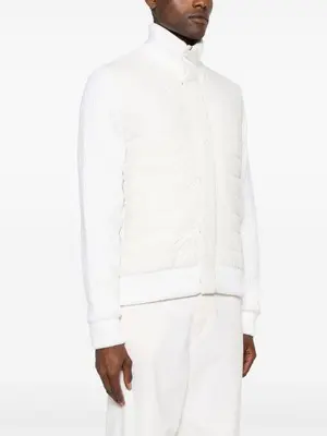 Herno Knitted-panel Padded Bomber Jacket