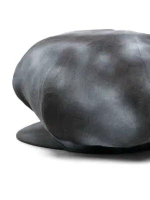 Yohji Yamamoto Big Casquette Tie-Dye Inen Hat In Black - 31% Off