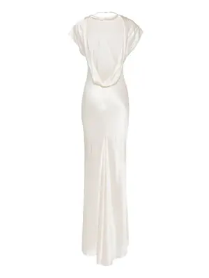 Women's White Silk Gowns