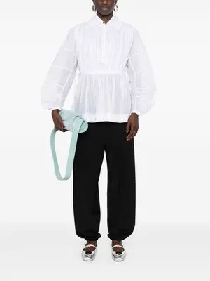 JIL SANDER High-waist Track Trousers - Black