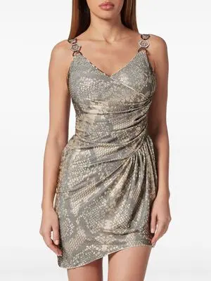 Philipp Plein Rhinestone-embellished Mini Dress