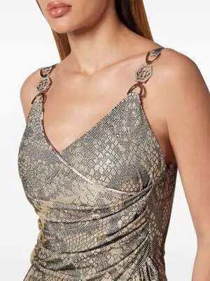 Philipp Plein Rhinestone-embellished Mini Dress