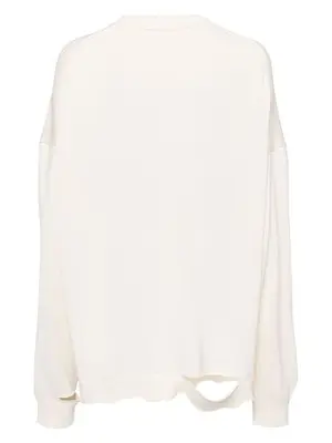 Helmut Lang Distressed Sweater - Neutrals