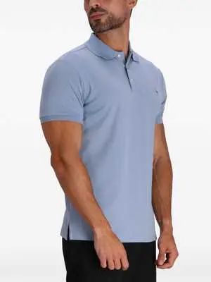 Polo Ralph Lauren Embroidered Cotton Polo Shirt - Blue