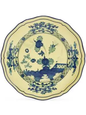 GINORI 1735 Floral-motif Bread Plate - Yellow
