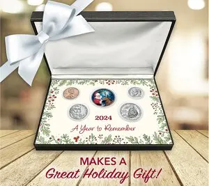 AMERICAN COIN TREASURES American Coin 2024 Year To Remember Santa Coin Box Set - One-color