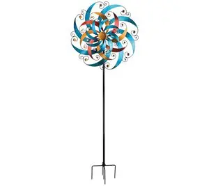 REGAL ART & GIFT 32' Triple Wind Spinner Cres Cent - One-color