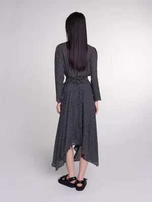 Maje Vestido Midi De Lunares