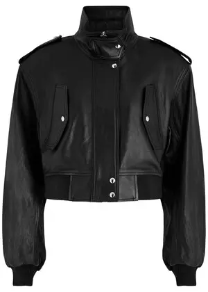 Khaite Kember Cropped Leather Jacket