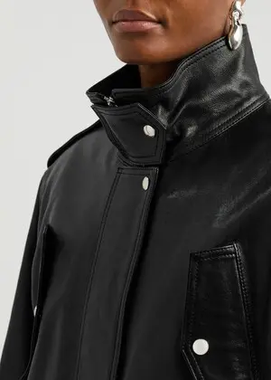 Khaite Kember Cropped Leather Jacket