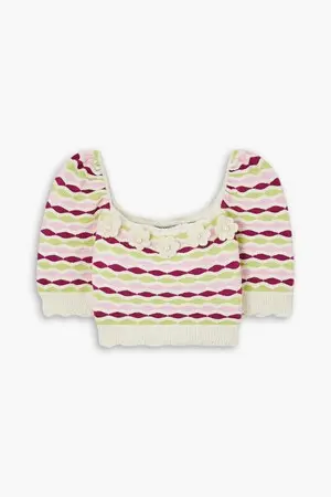 Alessandra Rich Ribbed Tops