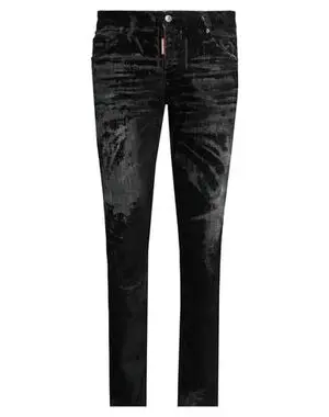 Dsquared2 Jeans In Cotton, Elastane, And Calfskin