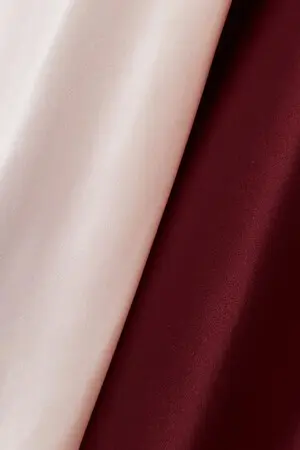 Halpern Twotone Silksatin Midi Skirt