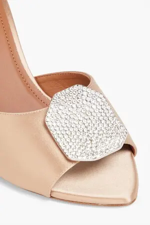 MALONE SOULIERS Josia Crystal-embellished Mules