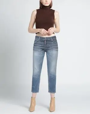 Dsquared2 Tapered Jeans In Medium Wash Denim