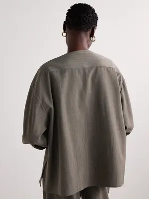 Co Oversized Mélange Twill Shirt