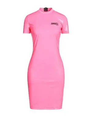 Dsquared2 Solid Mini Bodycon Dress With Logo - Pink