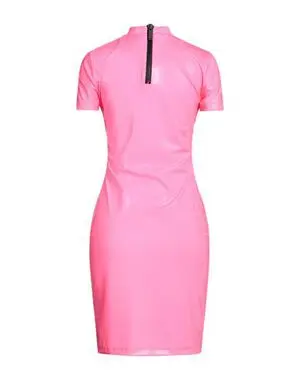 Dsquared2 Solid Mini Bodycon Dress With Logo - Pink