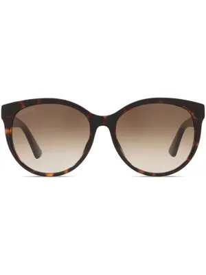 Gucci Oval-frame Sunglasses - Green