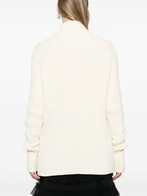 Y’s Zip-up Ribbed-knit Cardigan