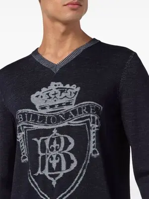 BILLIONAIRE Silk Pullover - Blue