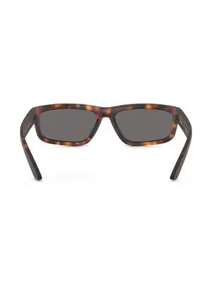 Prada Tortoiseshell Rectangle-frame Sunglasses - Brown