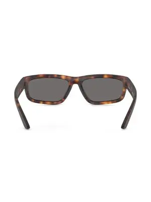 Prada Tortoiseshell Rectangle-frame Sunglasses