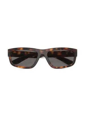 Prada Tortoiseshell Rectangle-frame Sunglasses