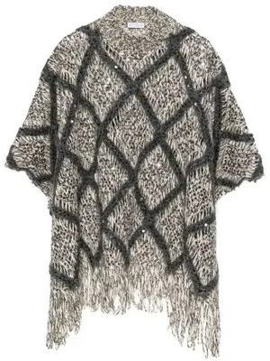 Brunello Cucinelli Sequin-embellished Poncho