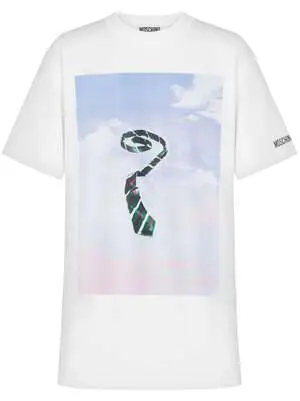 Moschino Graphic-print Cotton T-shirt - White