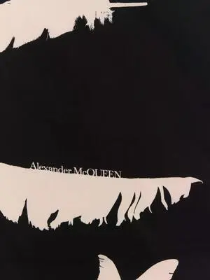 Alexander McQueen Feather Printed Scarf