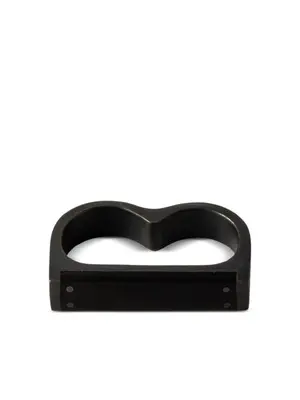 PARTS OF FOUR Plate Double Ring - Black