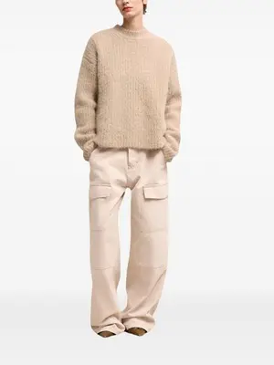 AMI Paris Ribbed Wool Blend Jumper