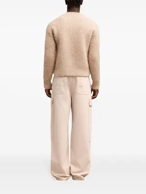 AMI Paris Ribbed Wool Blend Jumper
