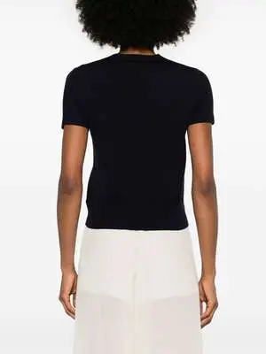 Chloé Logo-embroidered Wool Top