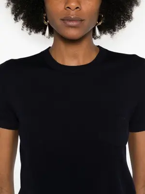 Chloé Logo-embroidered Wool Top