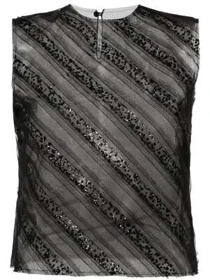 Viktor & Rolf Sequined Tulle Tank Top