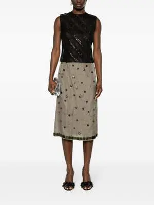 Viktor & Rolf Sequined Tulle Tank Top